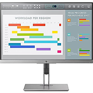 HP EliteDisplay E243i LED Display 61 cm (24") WUXGA Flat Black,Silver