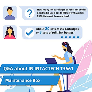IN INTACTECH T3661 Ink Maintenance Box (T366100 / T366) for XP-15000 XP-6100 XP-970 XP-8600 XP-8700 XP-6000 XP-8500 Expression Premium Photo Printer (2-Pack)