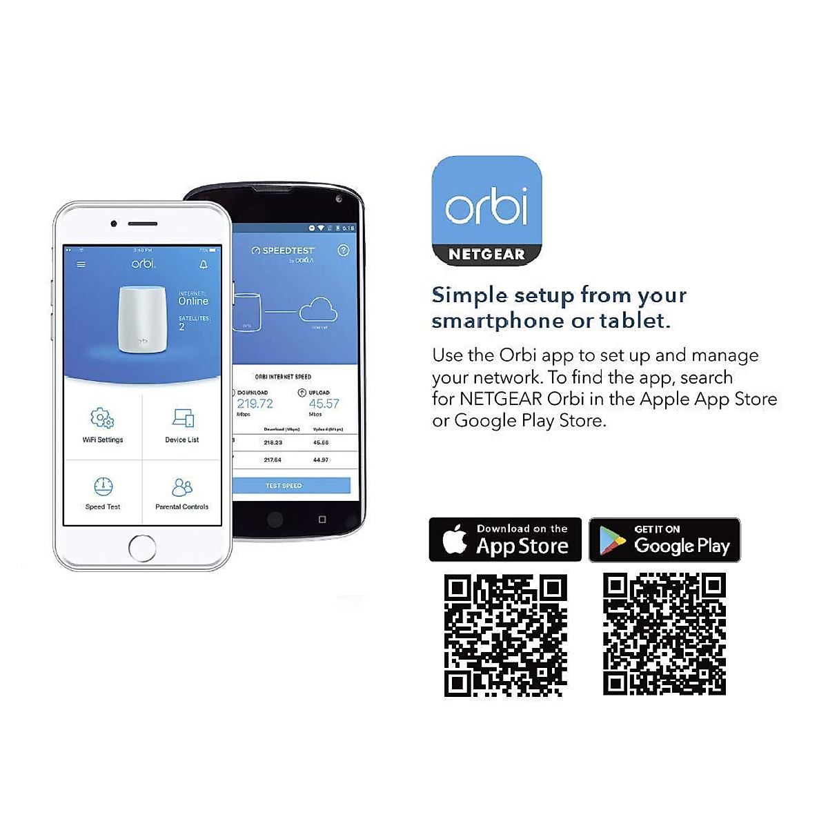 NETGEAR Orbi Home AC3000 Tri-Band WiFi Satellite Extender - RBS50-100NAS (Renewed)