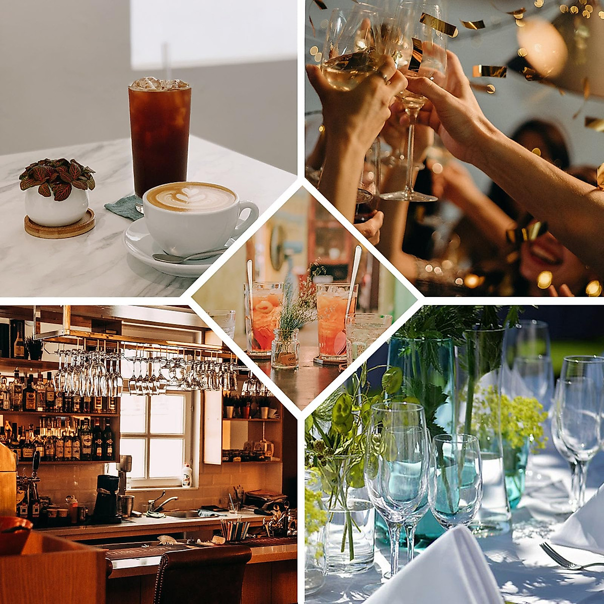 Pleafind 12-PCS Long Spoon (7.9 inch), Long Handle Iced Tea Spoons, Coffee Spoon, Ice Cream Spoon, Stainless Steel Stirring Spoon, Long Spoons for Shakes Cocktail Stirring Coffee Cold Drink