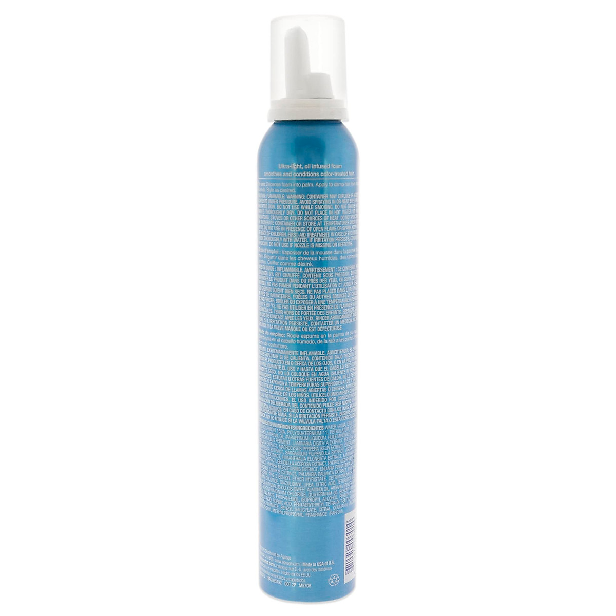Aquage Seaextend Silkening Oil Foam, Lifts and Builds Body, Volumizing of a Mousse, Smoothing of an Oil, 8 oz.