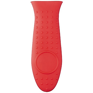 Amazon Basics Silicone Hot Skillet Handle Cover Holder, Red
