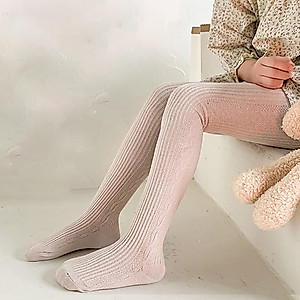 4 Pack Baby Girl Tights Cable Knit Leggings Toddler Kids Cotton Warm Pantyhose Pants Stockings 2-4Years