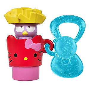 Mattel Mini Collectible Stamper, Pencil Topper and Key Chain Set - Inspired by Hello Kitty and Friends ~ Unopened and Identified Blind Bag ~ Badtz-Maru ~ Hamburger Stamp