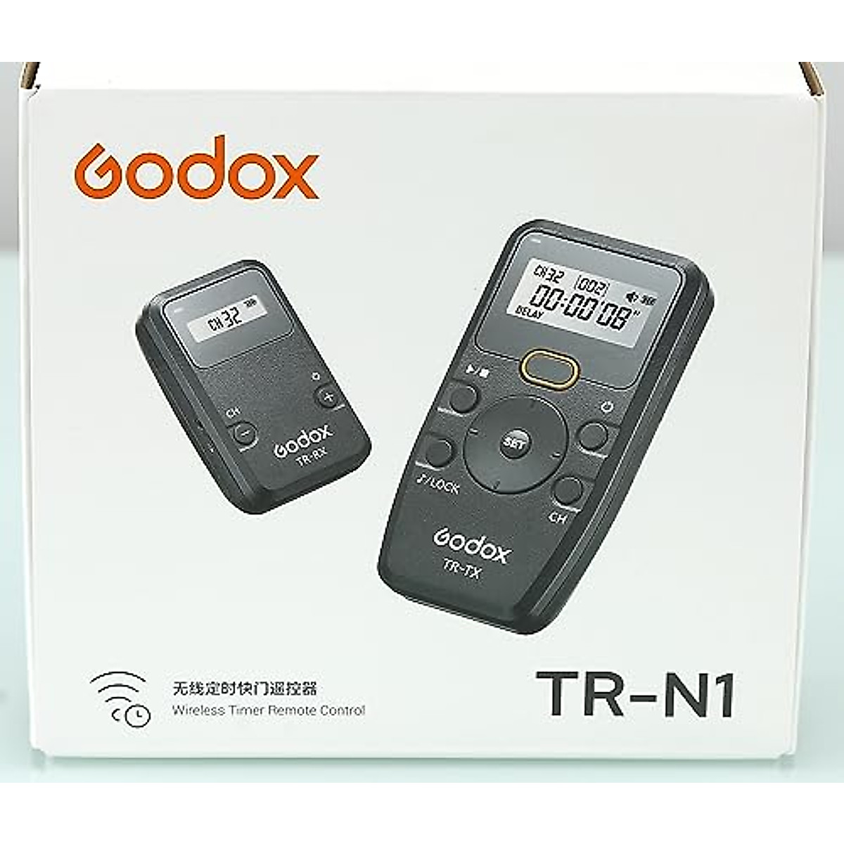 Godox TR-N1 TR-N3 Remote Shutter Release for Nikon, Wireless Shutter Release Intervalometer Compatible for Nikon Z9 Z8 Z7 Z6 Z5 D850 D800 D750 D610 F90 D7200 D7100 D5600 D3300 D90
