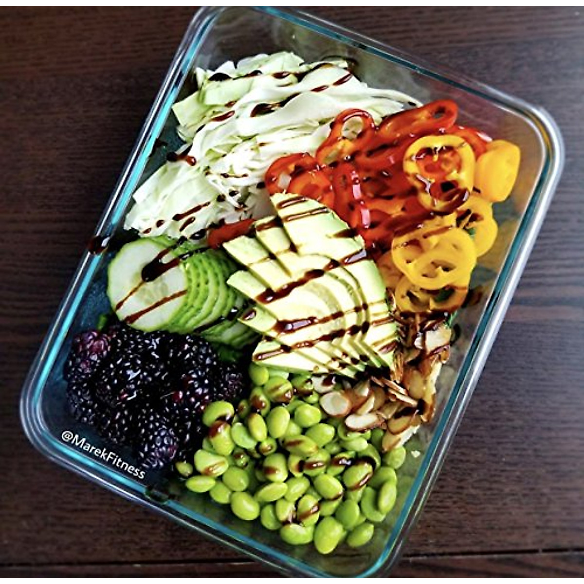 Evolutionize Glass Meal Prep Containers - Food Storage Glass Containers with Snap Lock Lids Meal Prep - Airtight Lunch Containers Portion Control Glass Food Containers - BPA Free Container