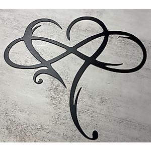 Infinity Heart Metal Wall Art -Always & Forever Infinity