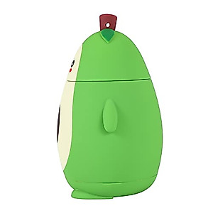 Padyrytu Cartoon Avocado Glass Double Layer Student Simple Fresh Mori Cute Portable Water Cup, Travel Mug Tea Water Bottle Coffee Flask, Born for Girls And Ladies, Green