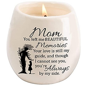 Mom Memorial Candle| Memorial Gift Sympathy Gift for Daughter Loss of Mother| in Loving Memory of Mother in Heaven, Daughter Remembers Mother Soy Wax Candle Jar TNC2
