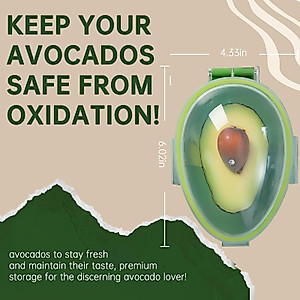 OKAY ORANGE Avocado Saver Holder Avocado Keeper Storage Container Food Storage Container Fruit Storage Containers - Keep Your Avocados Fresh for Days (Green)