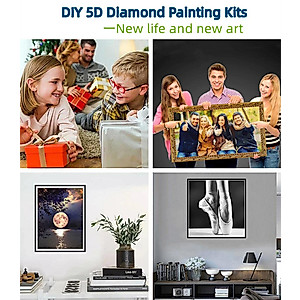 DIY 5D Diamond Painting Kits Nude Woman Fallen Angel Red Wing Full Drill Round Diamond Art Paint by Number Kits for Beginner Crystal Cross Stitch for Wall Decoration(30x40cm)