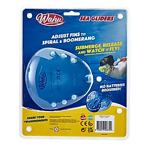 WAHU Sea Gliders Shark - Underwater Pool Toy Glides Up to 60 Feet - Self-Propelled Jet with Adjustable Fins to Spiral and Boomerang