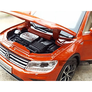 GRARRO 1:32 for Volkswagen Tiguan L SUV Alloy Car Mold Die-Casting Metal Toy Car Model Simulation Sound and Light Collection Children's Gift Scale Model (Color : White)