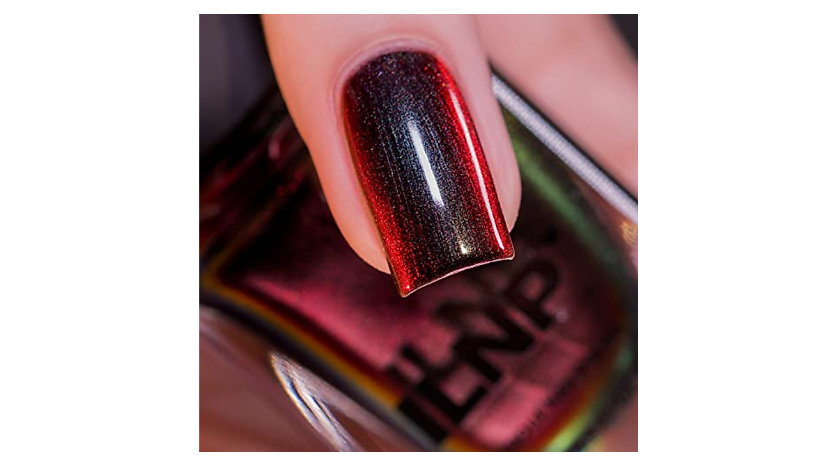 ILNP Eclipse Nail Polish - Transforming Black to Red