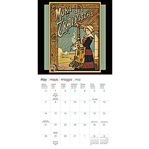 Bon Appétit 2023 Wall Calendar — Vintage Food Poster Art, 16-Month Cooking Calendar, 12" x 12"