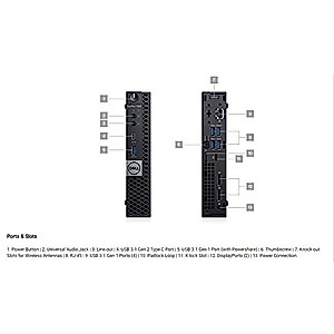 Dell Optiplex 7060 Micro MFF Desktop PC Intel i7-8700T 6-Cores 2.40GHz 16GB DDR4 New 512GB M.2 NVMe WiFi BT HDMI New KB & Mouse Windows 10 Pro (Renewed)