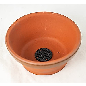 Japanese Tokoname Bonsai Training Pot, Cactus & Succulent Planter with Mesh - 4.25"x 4.25"x 2"