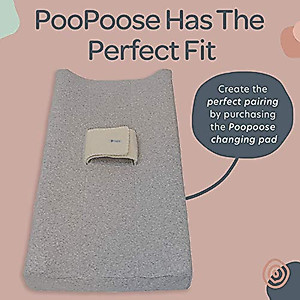 PooPoose Changing Pad Cover (Varsity Grey)