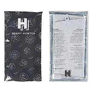 Henry Hunter Baby Swaddle Sack | The Simple Swaddle | Soft Stretchy Cotton Swaddle Blanket for Newborns | Baby Swaddles 0-3 Months, Pack of 3 (Bear | Arrow | Light Heather)