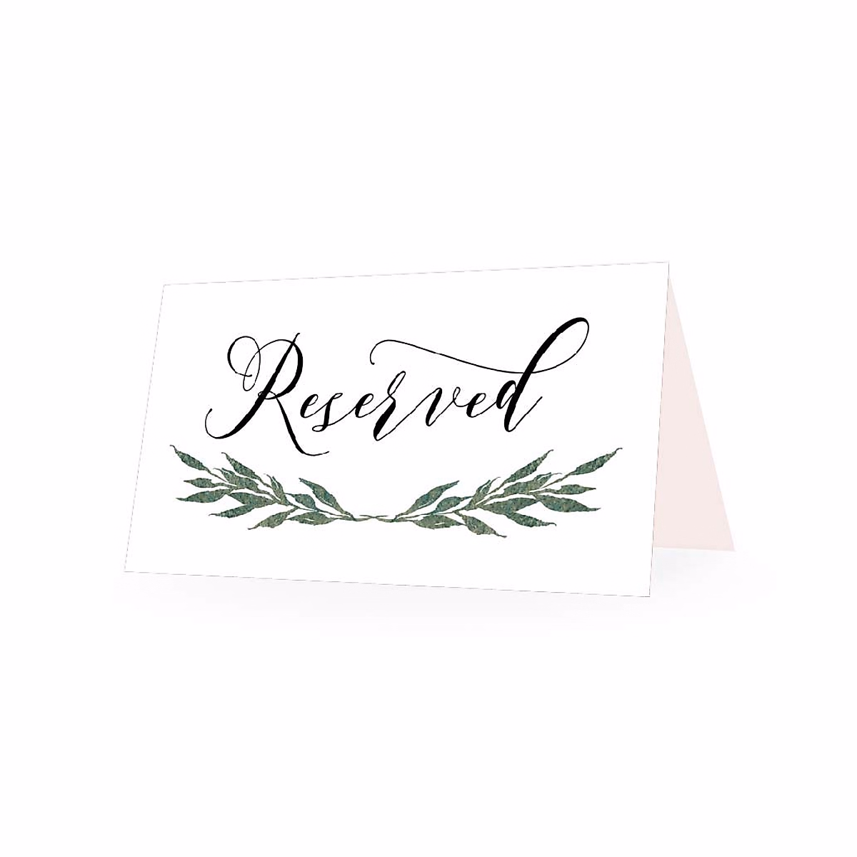 25 Greenery VIP Reserved Sign Tent Place Cards For Table at Restaurant, Wedding Reception, Church, Business Office Board Meeting, Holiday Christmas Party, Printed Seating Reservation Accessories DIY