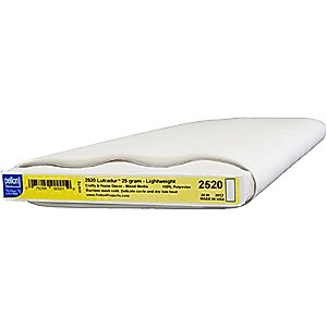 Pellon White Lutradur Interfacing 25 Grams X20yd, 20" x 20yd