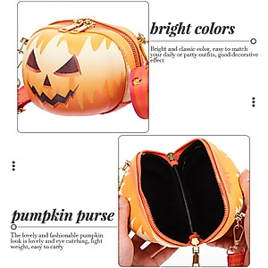 Jack O Lantern Crossbody Bag Girls Casual Halloween Pumpkin Crossbody Bag Jack O Lantern Crossbody Purse Coin Wallet Baby Girl Cute Shopping Shoulder Bag for Women Girls