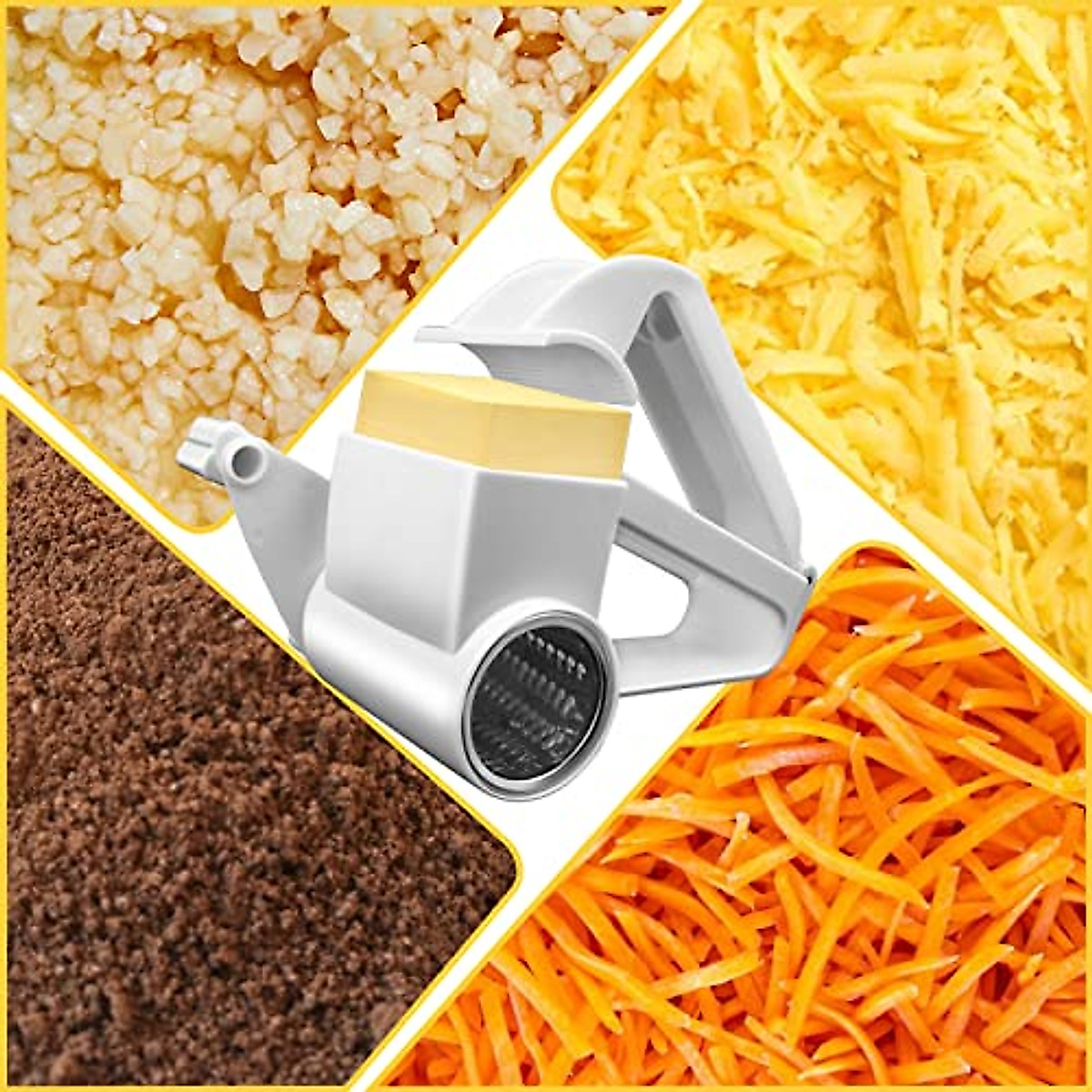 Cheese Grater, Handheld Rotary Cheese Grater, Small Cheese Grater With Handle, For Cheese, Nuts, Vegetables, Chocolate