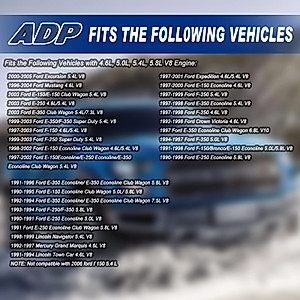 8Pcs Fuel Injector 280150943, 0280150939, 0280150909 - Fits Ford E250, F150, F250, F350, E350, Mustang, Lincoln and Mercury 4.6L, 5.0L, 5.4L, 5.8L Vehicles - Year 1992-2004
