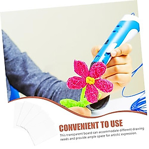 CORHAD 10pcs Drawing Board Basic Template Painting Mat Drawing Board for 3D Printing Pen Plastic