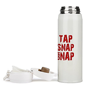Tap Snap Or Nap Brazilian Jiu Jitsu Stainless Steel Insulated Water Bottle Coffee Mug Tea Cup For Sports Cycling Hiking