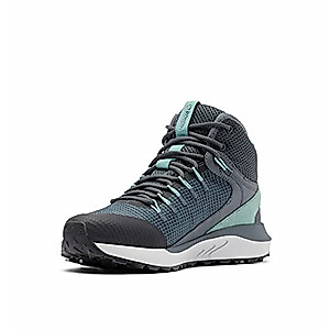 Columbia Women's Trailstorm Mid Waterproof, Graphite/Dusty Green, 8.5