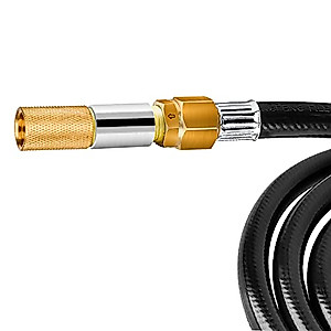 GRISUN 1/2" LP Air Mixer Valve for Propane Gas Fire Pits, Air Mixture Valve with 1/2 Female Adapter, Stainless Steel and Solid Brass, 150K BTU High Capacity