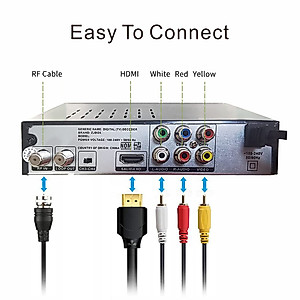 Digital TV Converter Box, ATSC Cabal Box - ZJBOX for Analog HDTV Live1080P with TV Recording&Playback,HDMI Output, Timer Setting TV Tuner Function Set Top Box Digital Channel Free