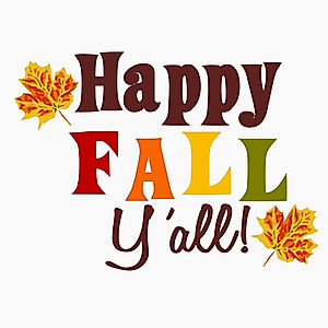 CafePress Happy Fall Yall! Greeting Cards Greeting Card (20-pack), Note Card with Blank Inside, Birthday Card Glossy