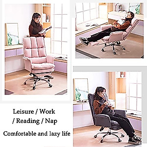 HQBL Office Chair with High Back | Dutch Velvet Soft Ergonomic Support Tilting Function Desk Gaming Swivel Chairs |Adjustable Home Executive Seat with Wheels