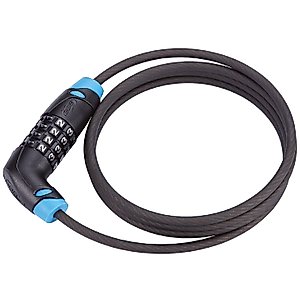 BBB BBL-35 30150 Bicycle Anti-Theft Wire Lock Key Cord Safe Coil Cable 6X1500MM
