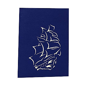 NOJOYA Warship 3D Pop Up Card for All Occasions - Happy Birthday Pop Up Card, Father's Day, Anniversary, Retirement Card for Men, Dad, Husband, Son, Brother, Grandpa, Boss