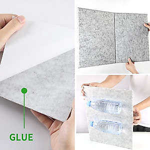 VANCORE 6 Pack Acoustic Panels 16"x 12"x 0.4" Sound Proof Padding, Sound Blocking Absorbing Padding for Wall Ceiling Acoustic Treatment for Home Office Decoration, White