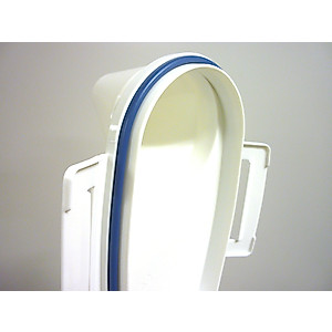 Asvel 7509 Rice Container Bin with Pour Spout Plastic Clear 2KG