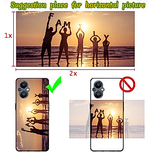 WOWTIFY Custom Phone Case for OnePlus Nord N20 5G,Personalized Photo Phone Cases,Customized Picture Phone Cover for Birthday Xmas Valentines Friends Her and Him, Black Soft Case