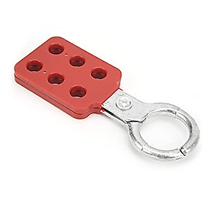 Sonew 10pcs Lockout Tagout Hasp, Safety Aluminium Insulation Padlock Hasp for Multiple Management, Insulated Lock Hasp with 6 Holes Interlock, 1in Inside Jaw Diameter
