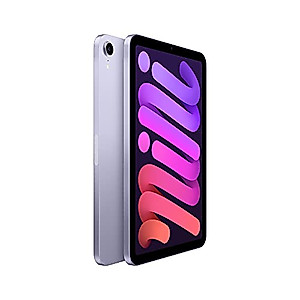 Apple iPad Mini (6th Generation): with A15 Bionic chip, 8.3-inch Liquid Retina Display, 64GB, Wi-Fi 6, 12MP front/12MP Back Camera, Touch ID, All-Day Battery Life – Purple
