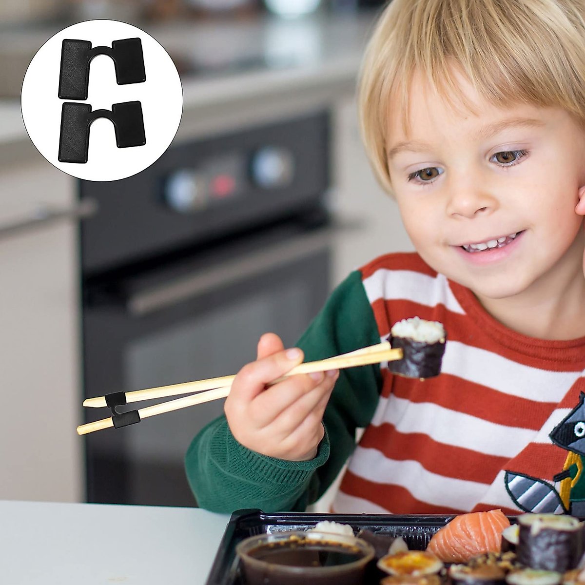 TOPBATHY Training Chopsticks Reusable Chopstick Helpers Training：10PCS Chopsticks Hinges Connector Right or Left Handed Chopsticks Helper Beginners for Beginners, Trainer, Seniors