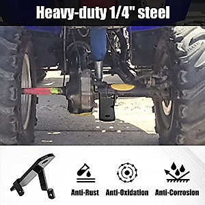 JERBOR Heavy Duty Trailer Tow Hitch for Yamaha Wolverine 350 YFM350 1995-2005, ATV Trailer Hitch Towing Accessories (Black)