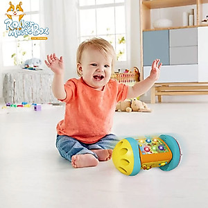 Charmspal Baby Activity Cube Musical Toy - Toddler Moving Toy Educational Play Center Roller Music Box Toy Preschool Learning Toy Birthday Gift for 6-84 Months Boys and Girls