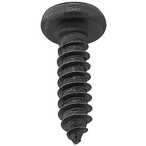 Small Parts 0810AQPB Steel Sheet Metal Screw, Black Oxide Finish, Pan Head, Square Drive, Type A, #8-15 Thread Size, 5/8" Length (Pack of 100)