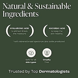 MODERN RITUAL Made in USA Daily 3-in-1 SPF 30 Face Moisturizer - Healing Aftershave - Face Sunscreen - Ultra-Hydrating Face Lotion - Anti-Aging Facial Moisturizer - 1 Fl oz
