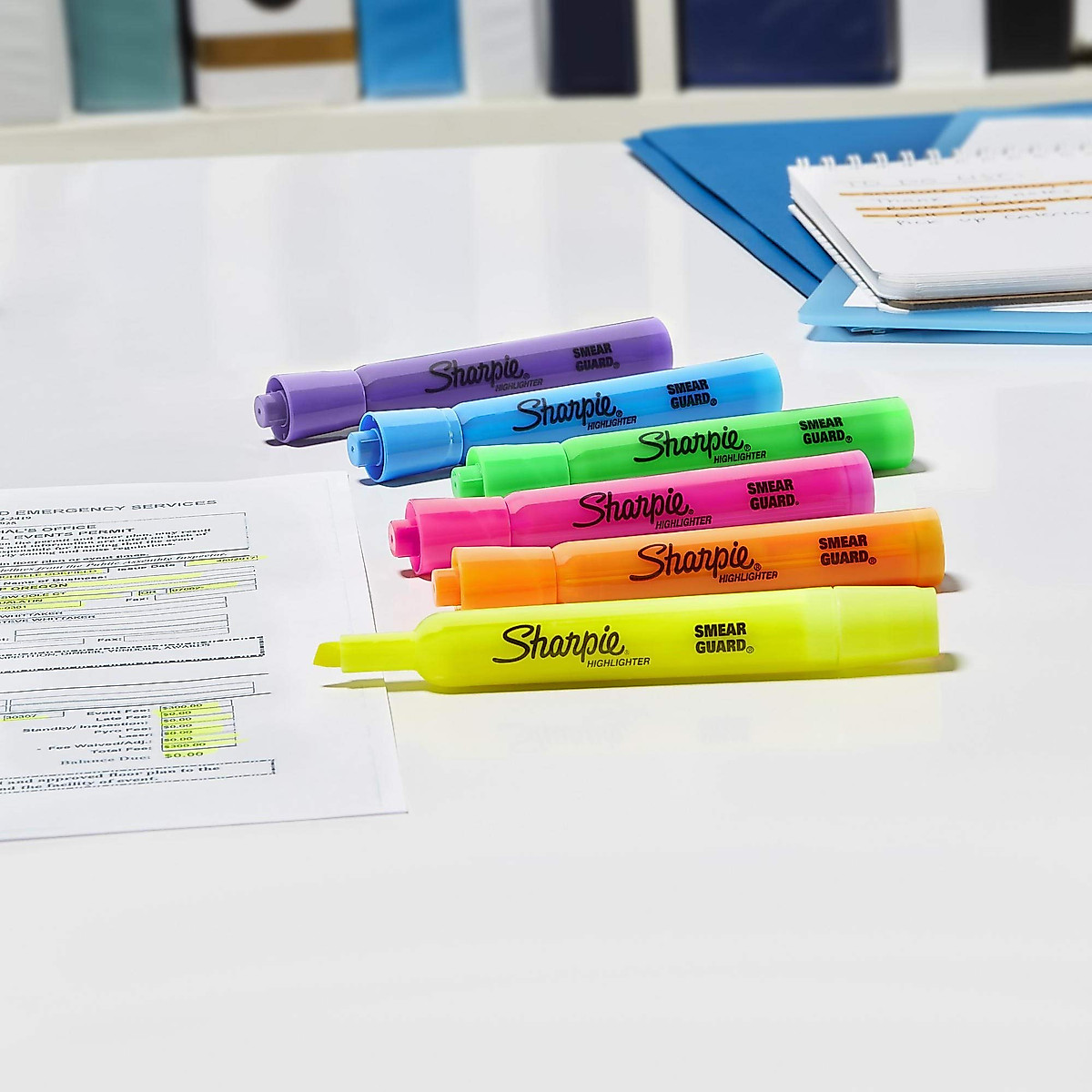SHARPIE Tank Style Highlighters, Chisel Tip, Assorted, 12 Count