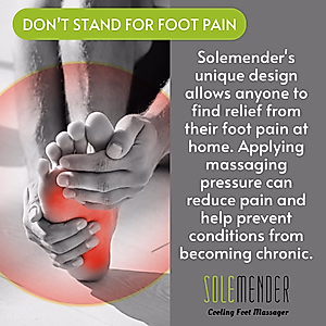 Solemender Cooling Foot Massager for Neuropathy & Plantar Fasciitis Relief | Freezable Foot Roller Machine to Improve Circulation and Feet Pain