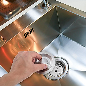 CALATOUR Kitchen Sink Drain Strainer and Drain Cover Set of 2,Sink Stopper Kitchen Drain Sink Strainer,Preventing Clogging of Kitchen Drain (2 Sets)